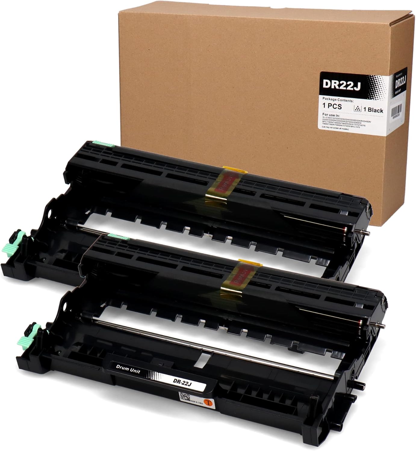 Amazon.co.jp: 【インクのチップス】ブラザー(Brother)用 DR-22J ドラム 2本セット 互換ドラムユニット 最後まで印刷が薄くならないようOPCの厚みにこだわって部材 ...