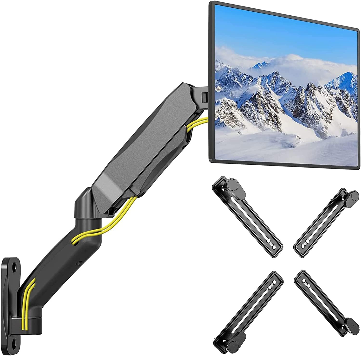 Amazon.com: WALI Bundle – 2 Items: Single Monitor Adjustable Gas Spring ...
