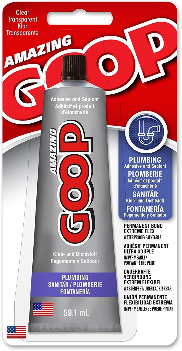 Amazon.com: Plumber'S Goop Adhesive And Sealant 3.7 Oz Clear : Office ...