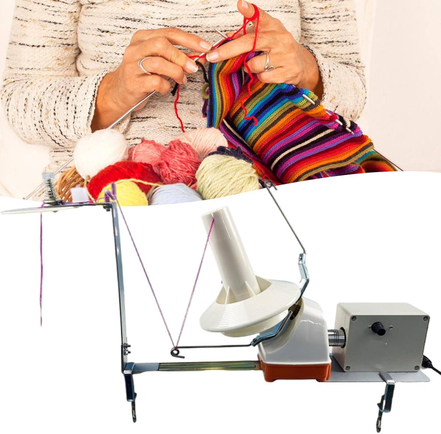 Amazon.com: Desktop Automatic Winder Electric Winder with Tension Guide ...