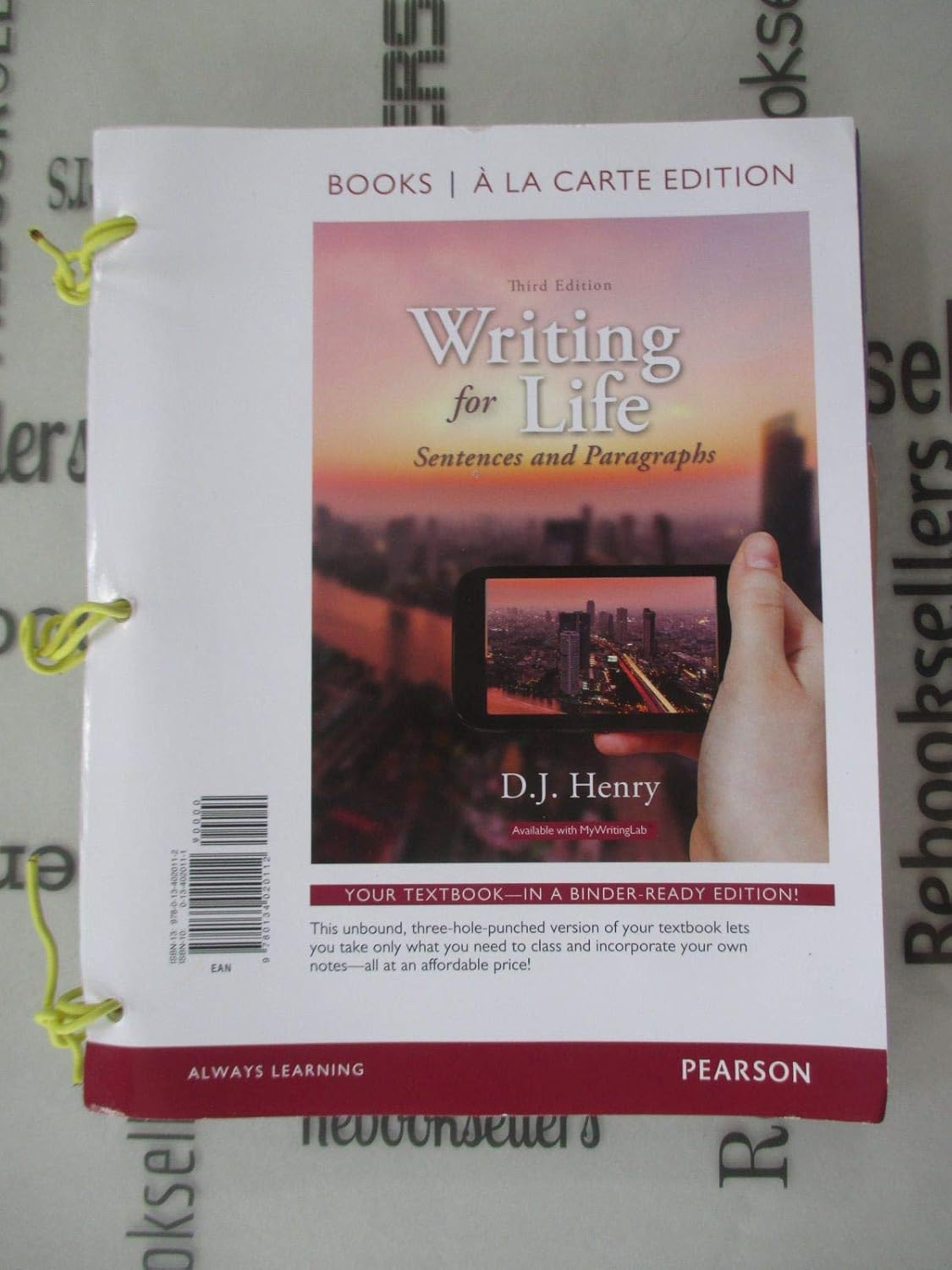 Amazon.com: Writing for Life: Sentences and Paragraphs: 9780134020112 ...