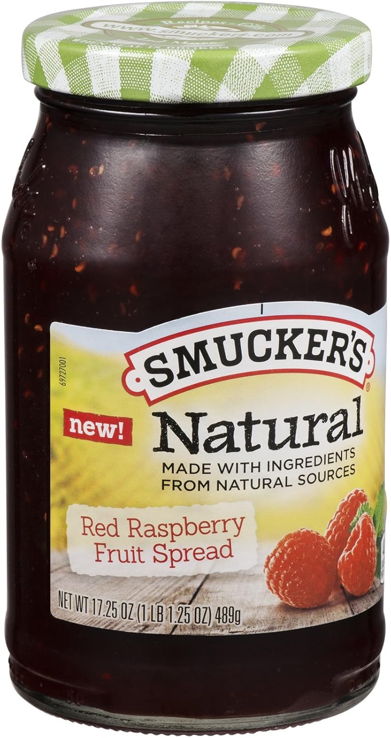 Amazon.com : SMUCKERS NATURAL RED RASPBERRY : Jams Jellies And ...
