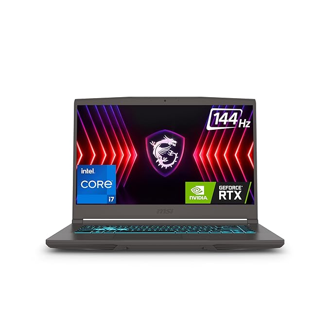 MSI Thin 15, Intel Core i7-12650H, 40CM FHD 144Hz Gaming Laptop(16GB ...
