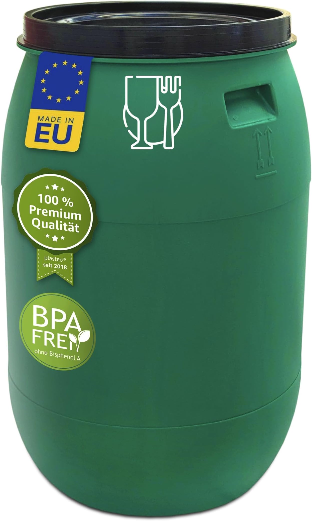 Garronda Réservoir Eau 220 litres en HDPE Alimentaire avec Couvercle ...