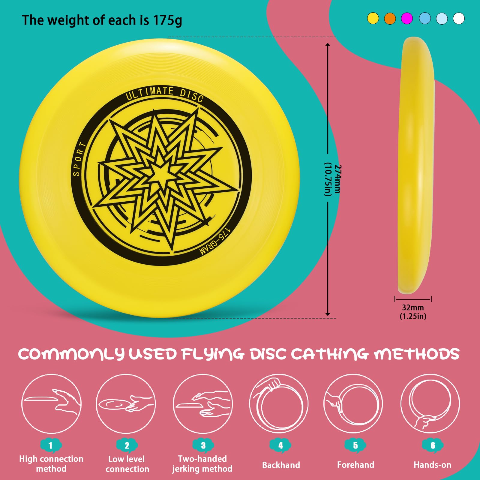 Snapklik.com : Ultimate Flying Disc 175g,Adult Sport Disc Set For ...