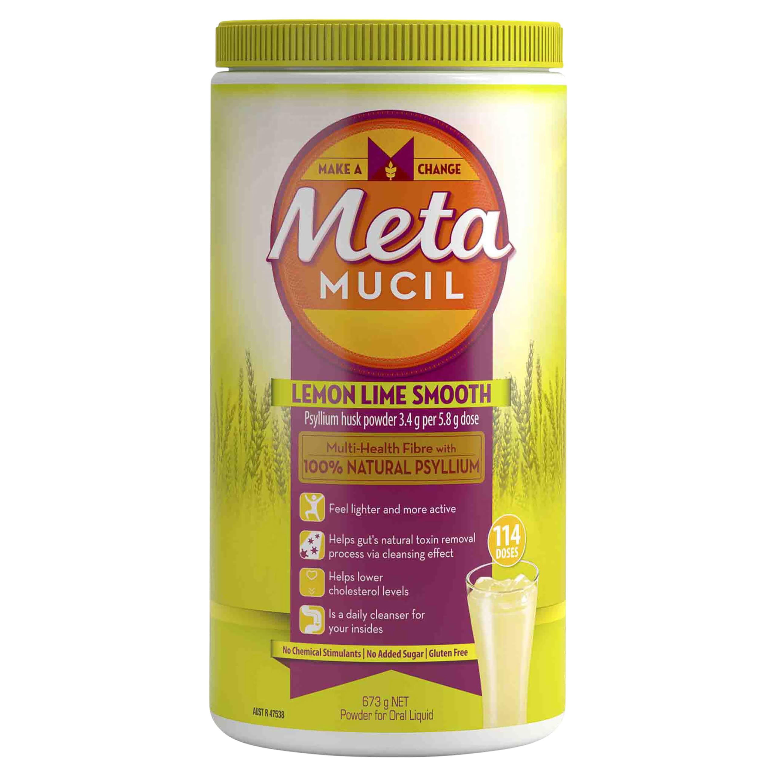 Metamucil Daily Fibre Supplement Lemon Lime Smooth, 114 Doses : Amazon ...