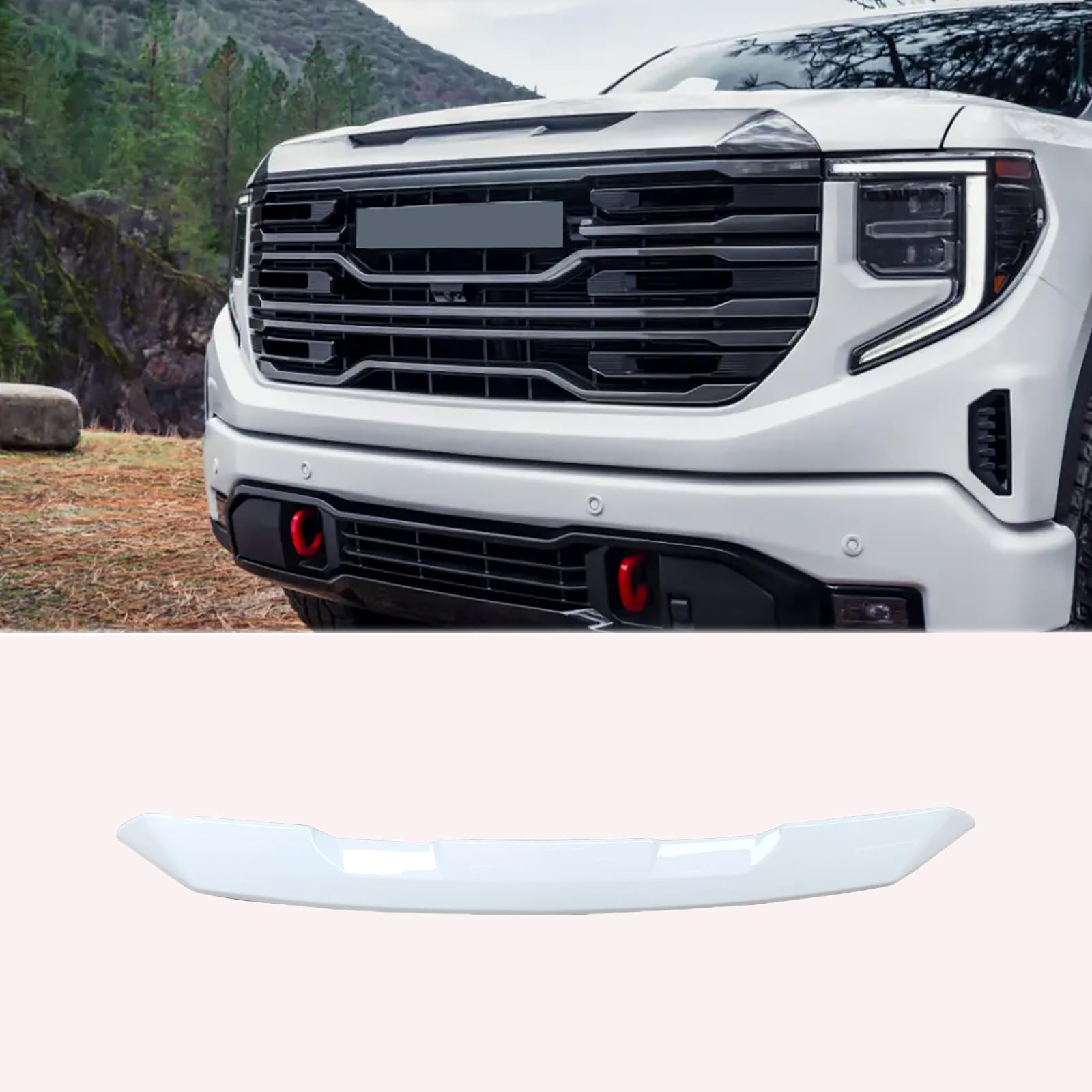 Amazon.com: NINTE Front UPPER TOP Grill Cover For 2022 2023 2024 GMC ...