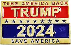Amazon.com: Trump 2024 Pin Trump for President Pin Badge Brooch Design ...