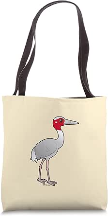 Amazon.com: Cute Cartoon Sarus Crane Birdorable Bird Species Tote Bag ...