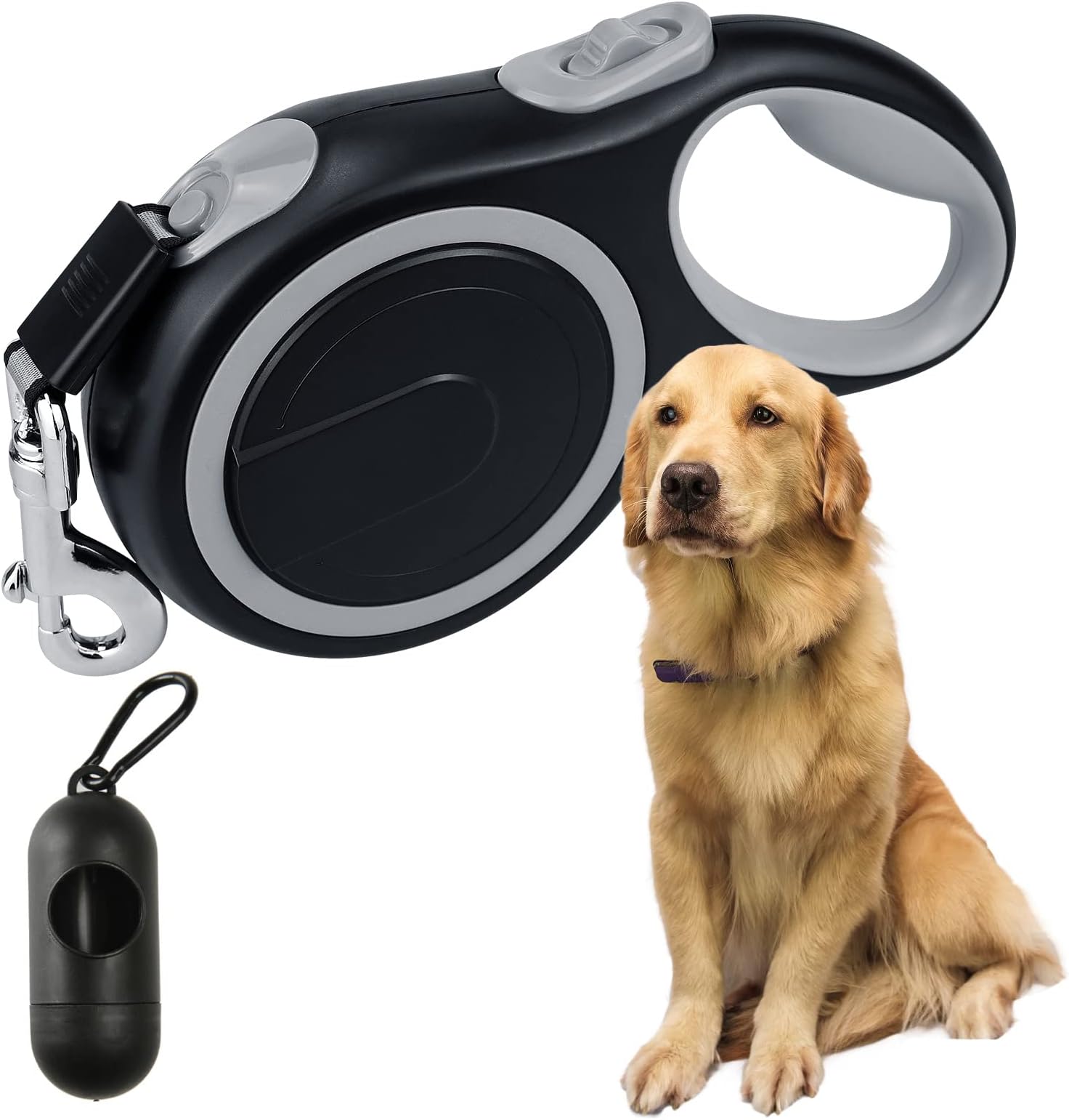 Retractable Dog Lead, Reinforced Extendable with Non-Slip Handle ...