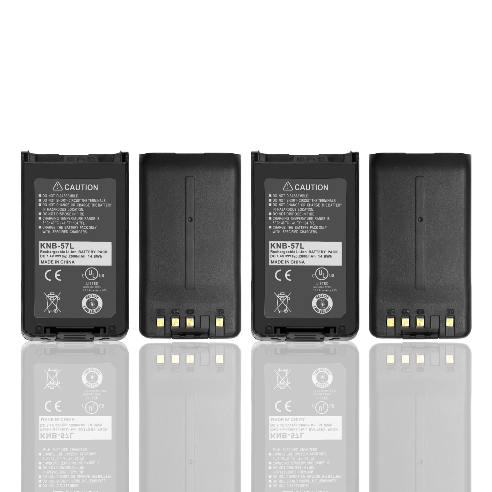 Kenwood Nx 320 Elxjar 2-Pack Li-ion Battery For Kenwood Radios - Powers ...