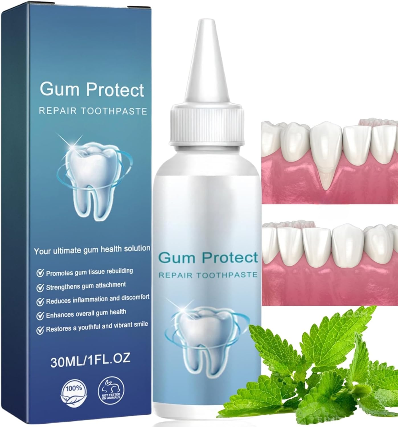 30ml Mullend Gum Repair Gel,Toothache Pain Relief for Adults,Gum Repair ...
