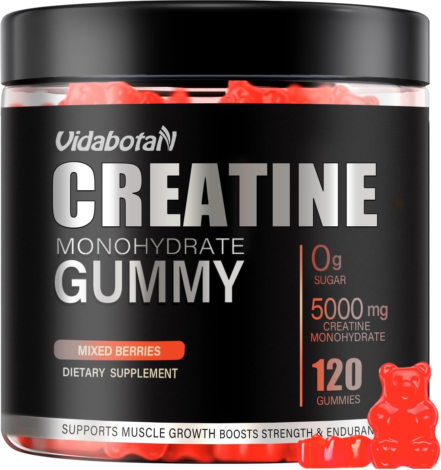 Amazon.com: GREABBY Creatine Monohydrate Gummies - 5g Creatine ...