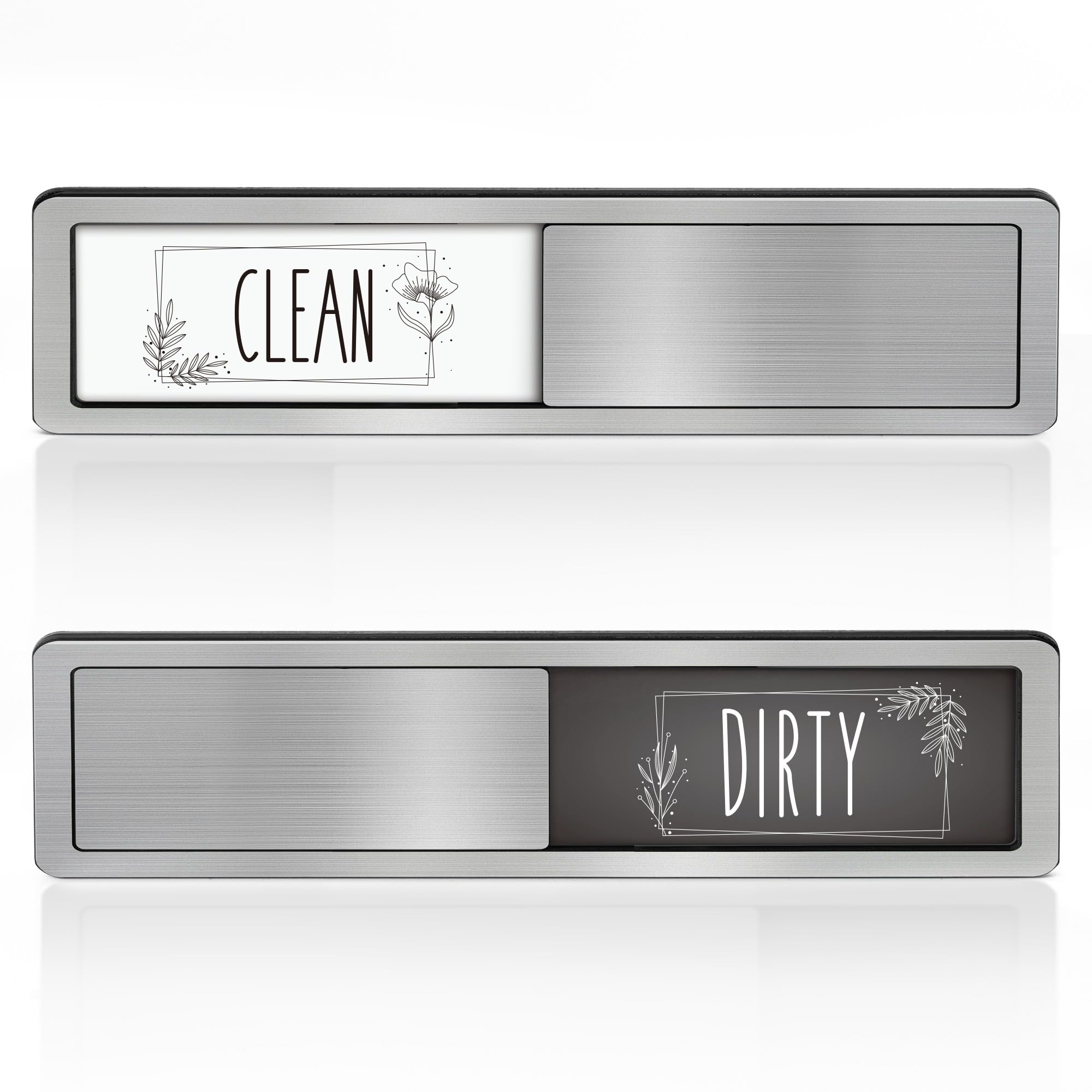 Amazon.com: Dishwasher Magnet Clean Dirty Sign - Stainless Steel ...