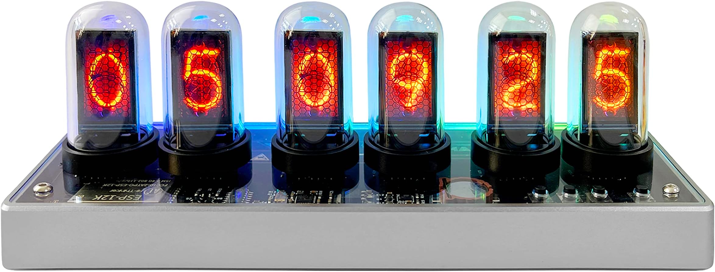 Amazon.com: ClocTeck Nixie Tube Clock with Wi-Fi SYNC, Alarm & Timer ...
