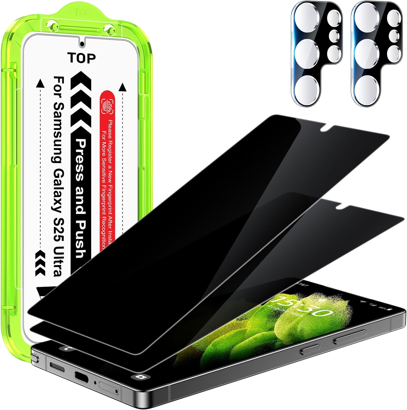 Amazon.com: Esanik [2+2 Pack Privacy Screen Protector for Samsung ...