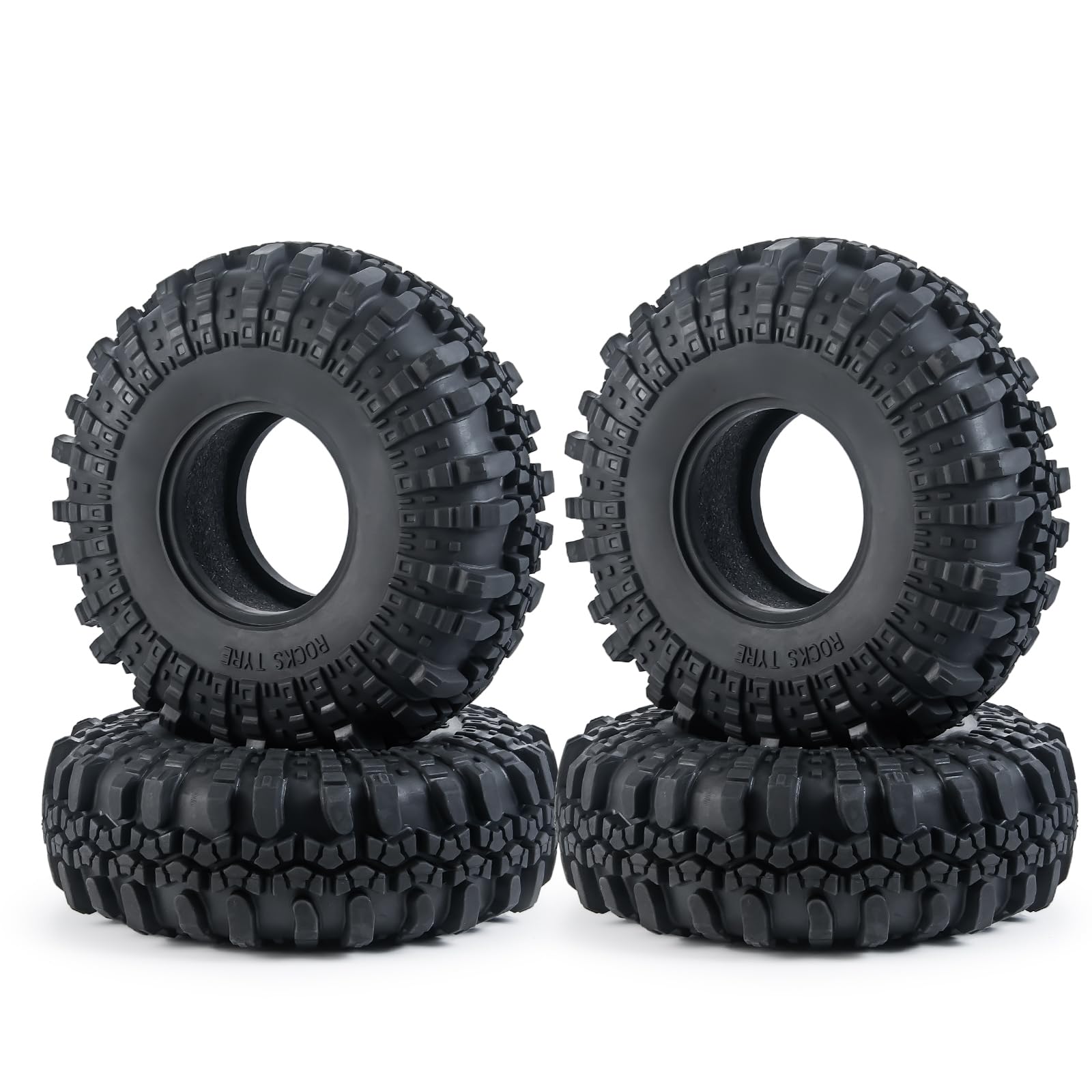 Amazon.com: Zolikar RC Rubber 2.2 Beadlock Wheels Tires 2.2 Crawler ...