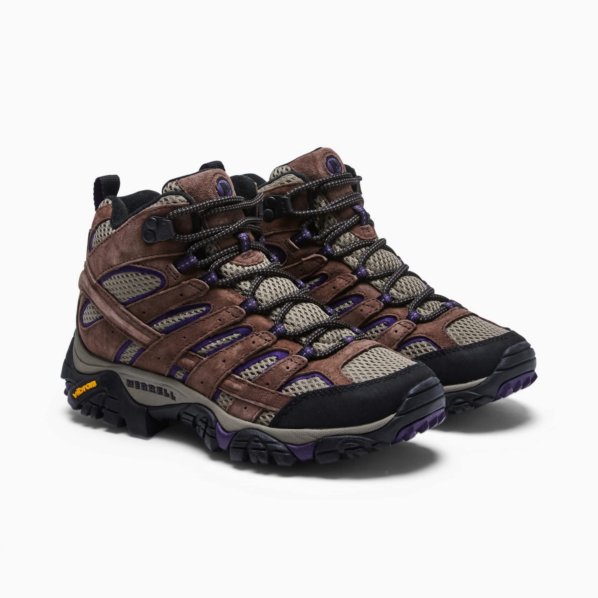 Merrell Women's Moab 2 Vent Mid Hiking Boot 10 Bracken/Purple ...