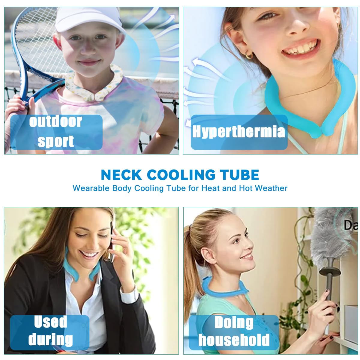 Snapklik.com : Portable Ice Ring, Neck Cooling Tube, Wearable Cooling ...
