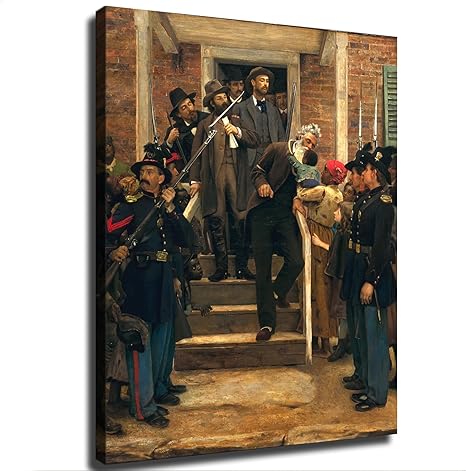 Amazon.com: Last Moments of Slavery Abolitionist John Brown Canvas Wall ...