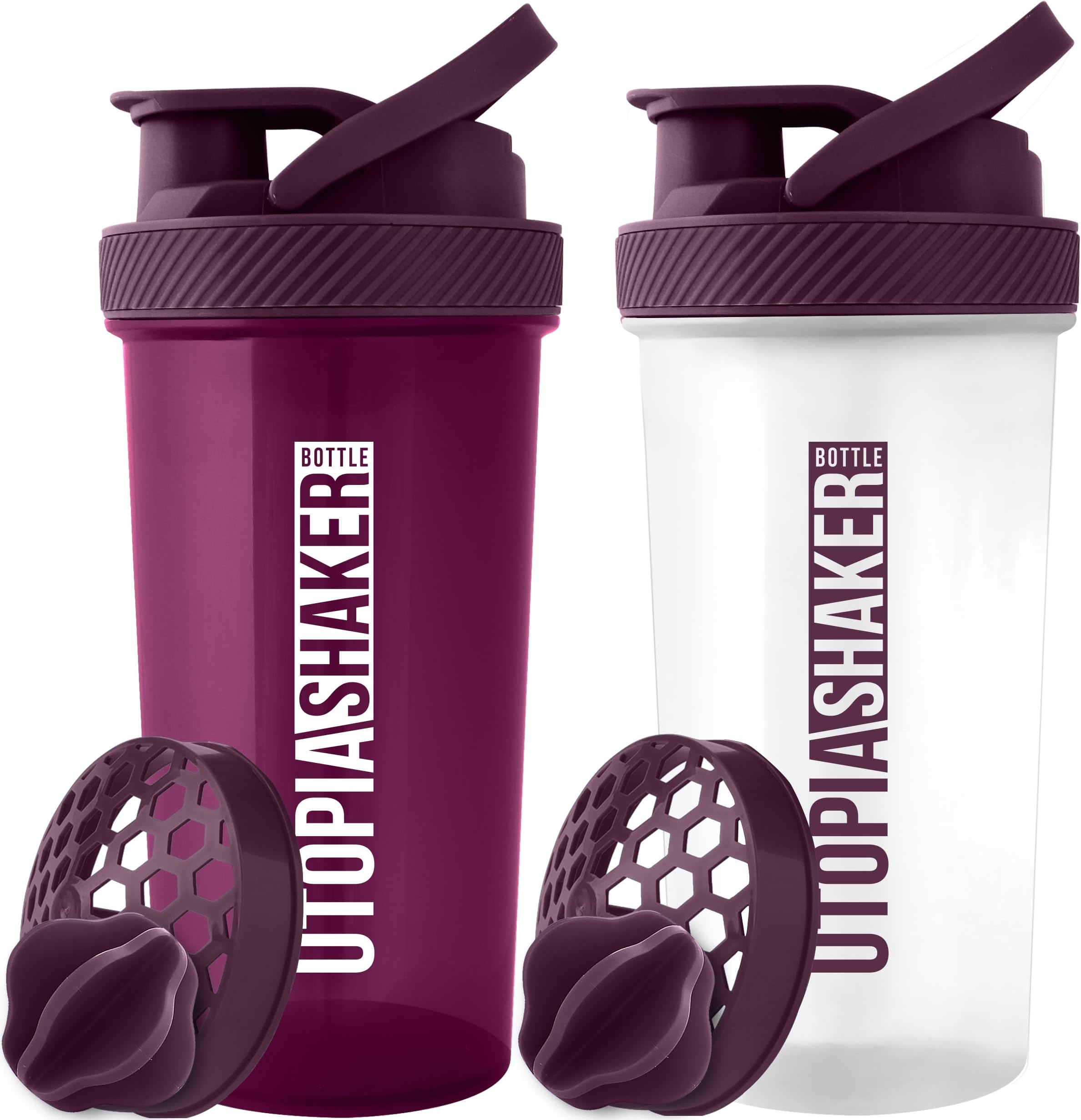 Amazon.com: MYSHAKER 2-Pack Shaker Bottles for Protein Mixes, 2 Colors ...