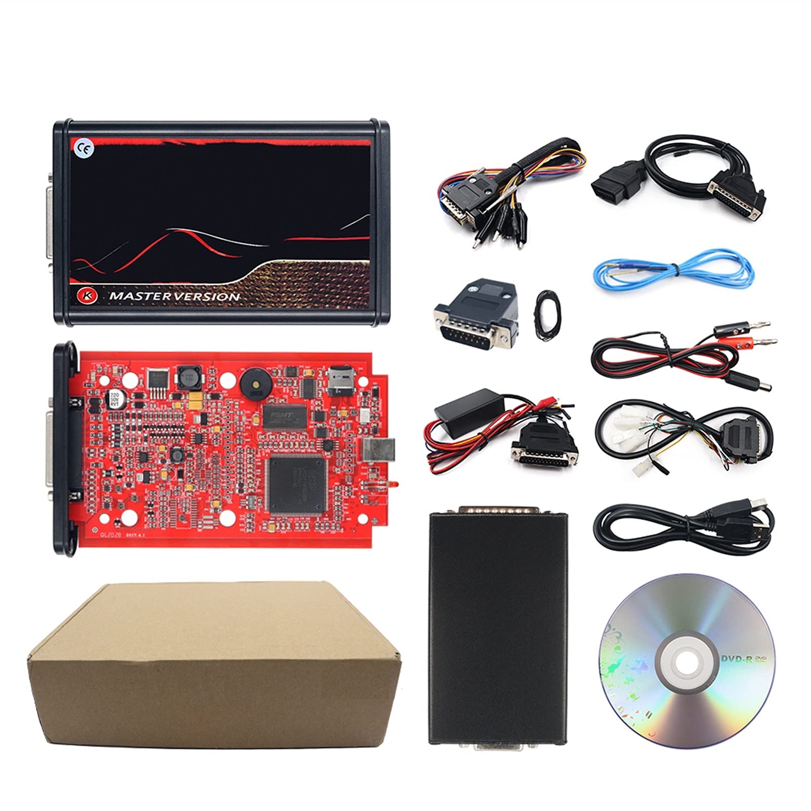 Buy Power Probe OBD2 FulV5.017 Online V2.70 Master ECU Programmer V7.020 4LED V2.25 EU Red ECM ...