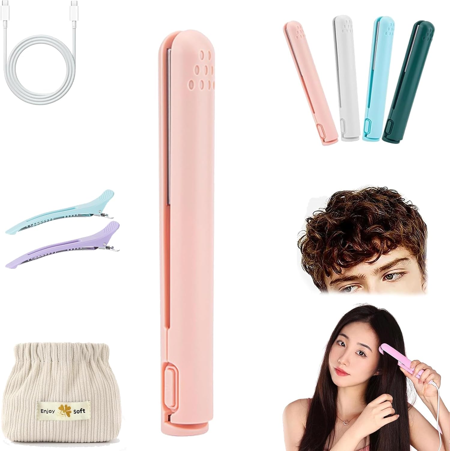 Amazon.com: Dualglam Mini Dual-Purpose Curling Iron, Dual Glam Mini ...