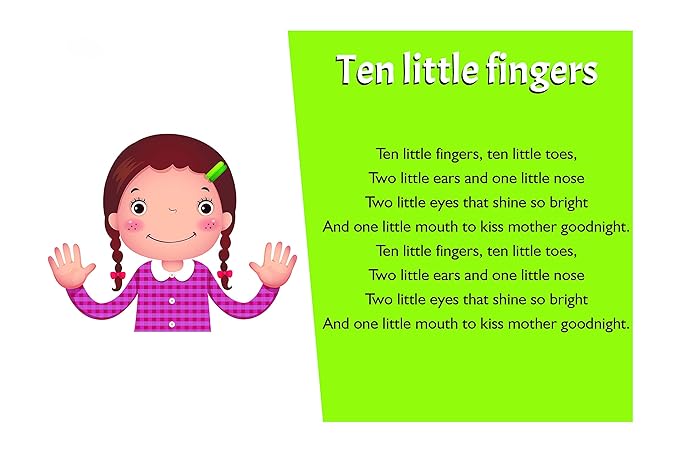 Go Green Tale Early Learning Poster|Rhymes "Ten Little Fingers ...
