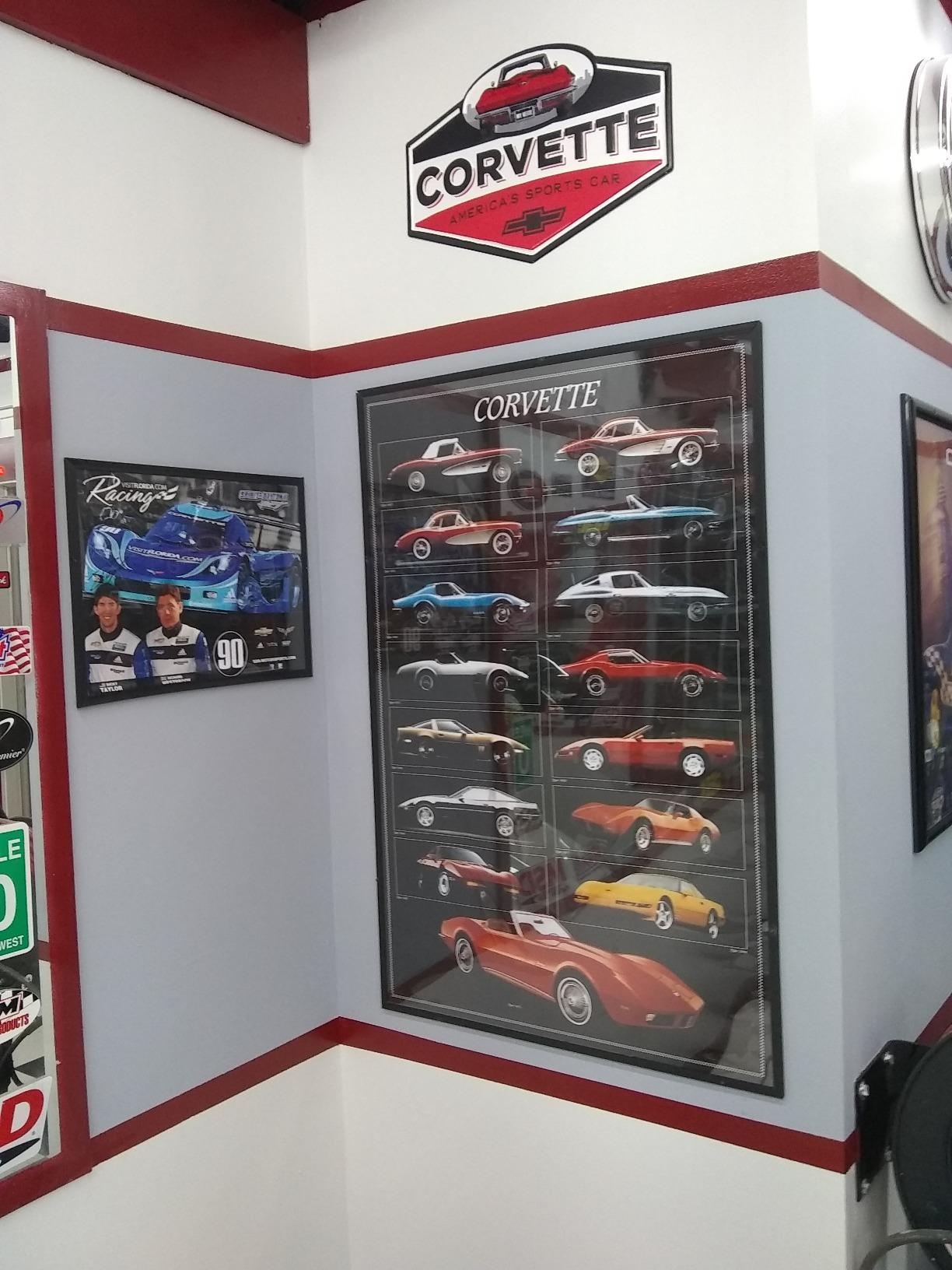 Amazon.com: Laminated Corvette Chart Sports Cars Vintage Print Poster ...