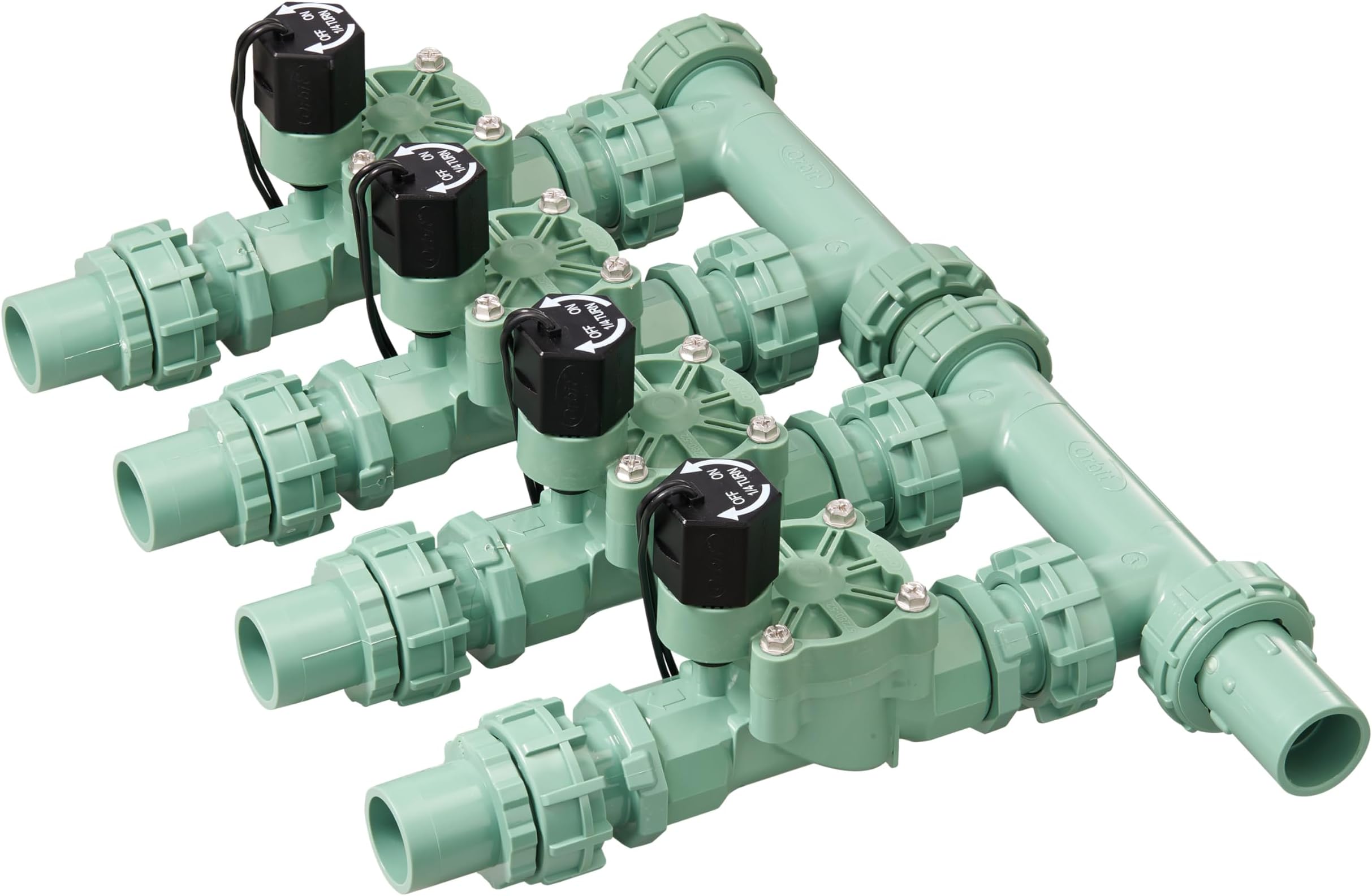 Orbit 57257 4 Valve Preassembled Sprinkler Manifold Easy Install Smart ...