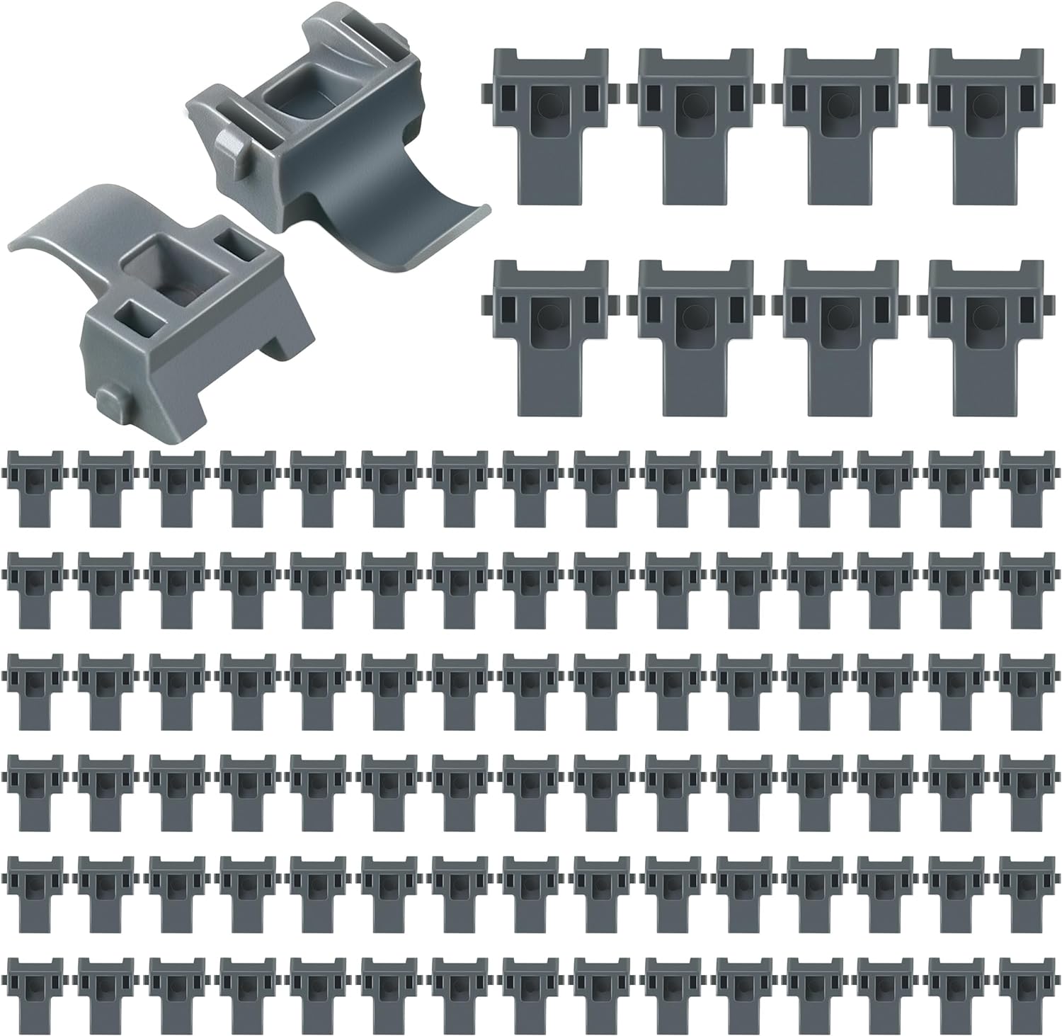 Dreyoo 100 Pcs Cabinet Restrictor Clips, 86 Degree Angle Restriction ...