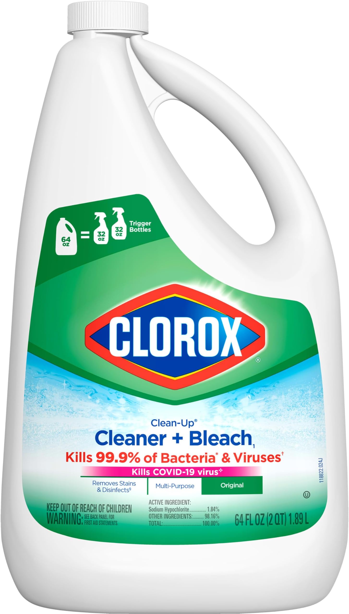 Amazon.com: Clorox Clean-Up All Purpose Cleaner with Bleach Original ...