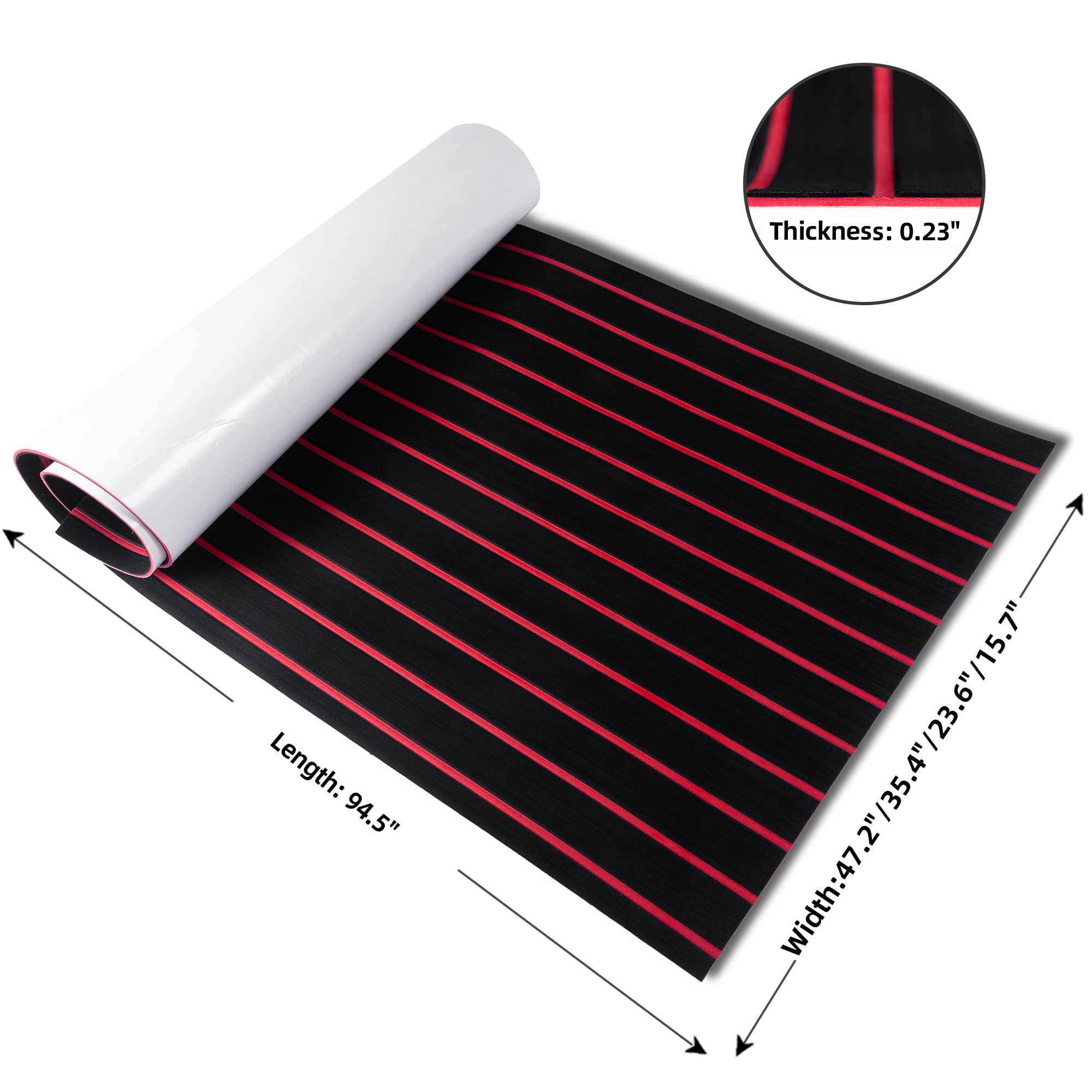 Snapklik.com : FOCEAN Boat Flooring EVA Foam Boat Decking Faux Teak ...