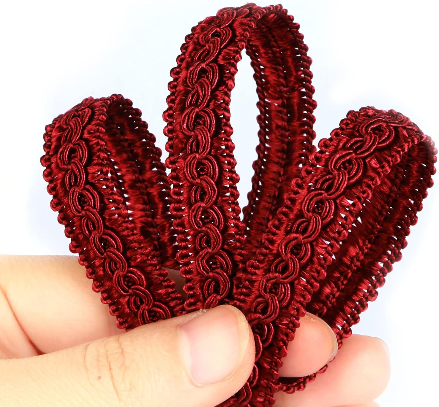 Amazon.com: ZNZAKKA Braid Trim 16 Yards Red Lace Trim Gimp Braid Trim ...