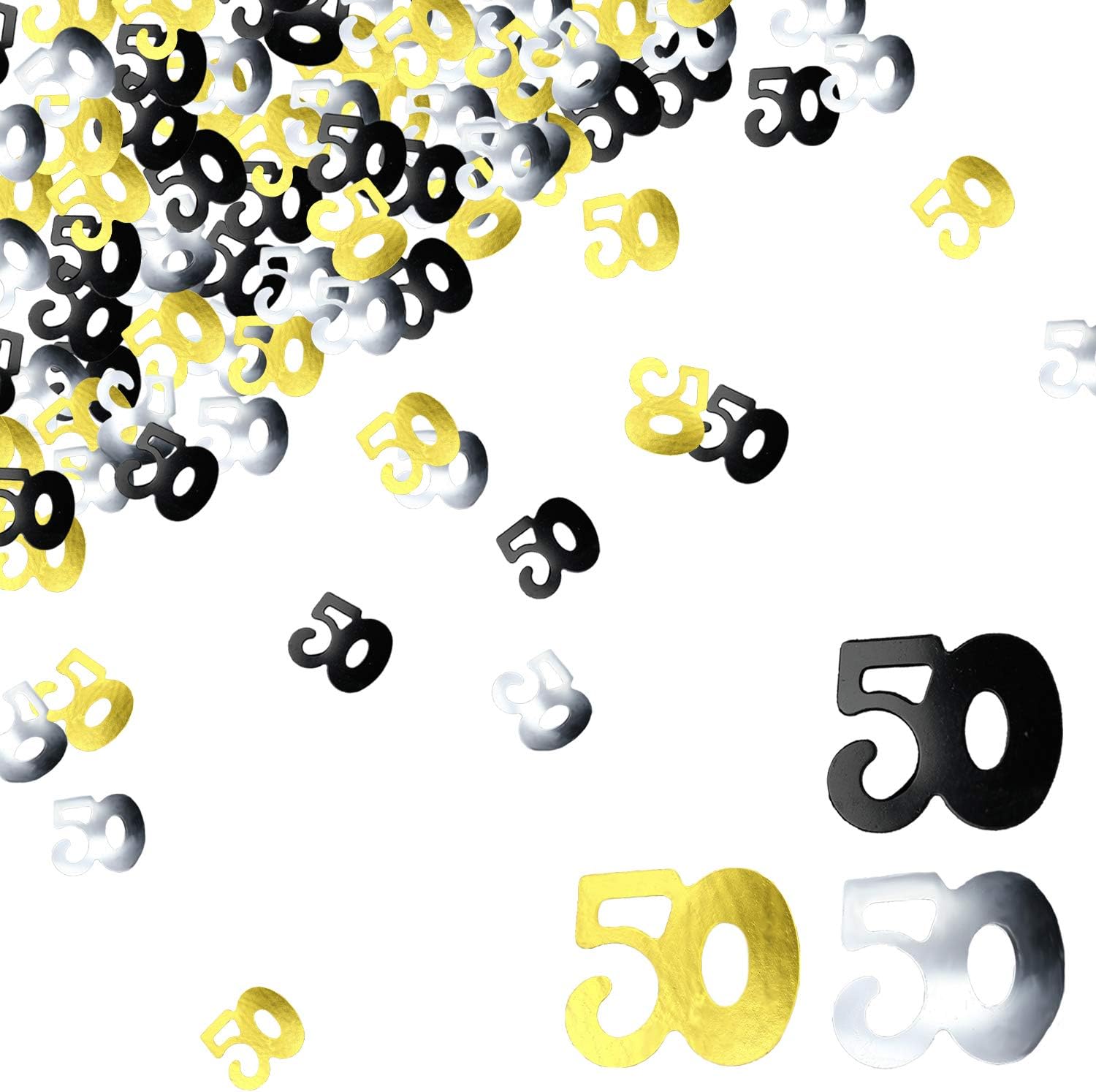 Amazon.com: Luxurious Happy 50th Anniversary Gold Confetti - 1.2 oz. (1 ...