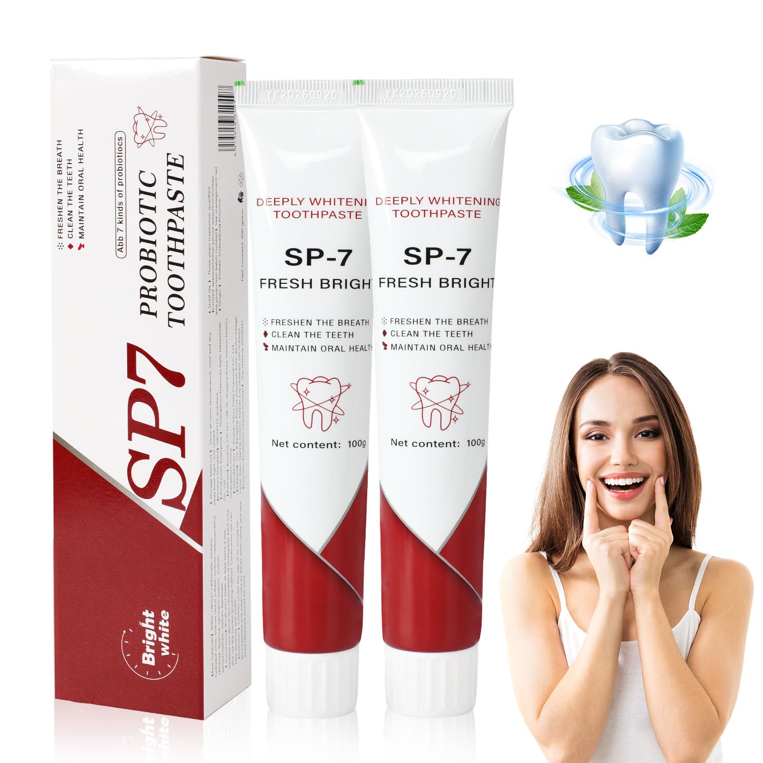 Amazon.com: Sp-7 Probiotic Toothpaste, Sp-7 Probiotic Whitening ...