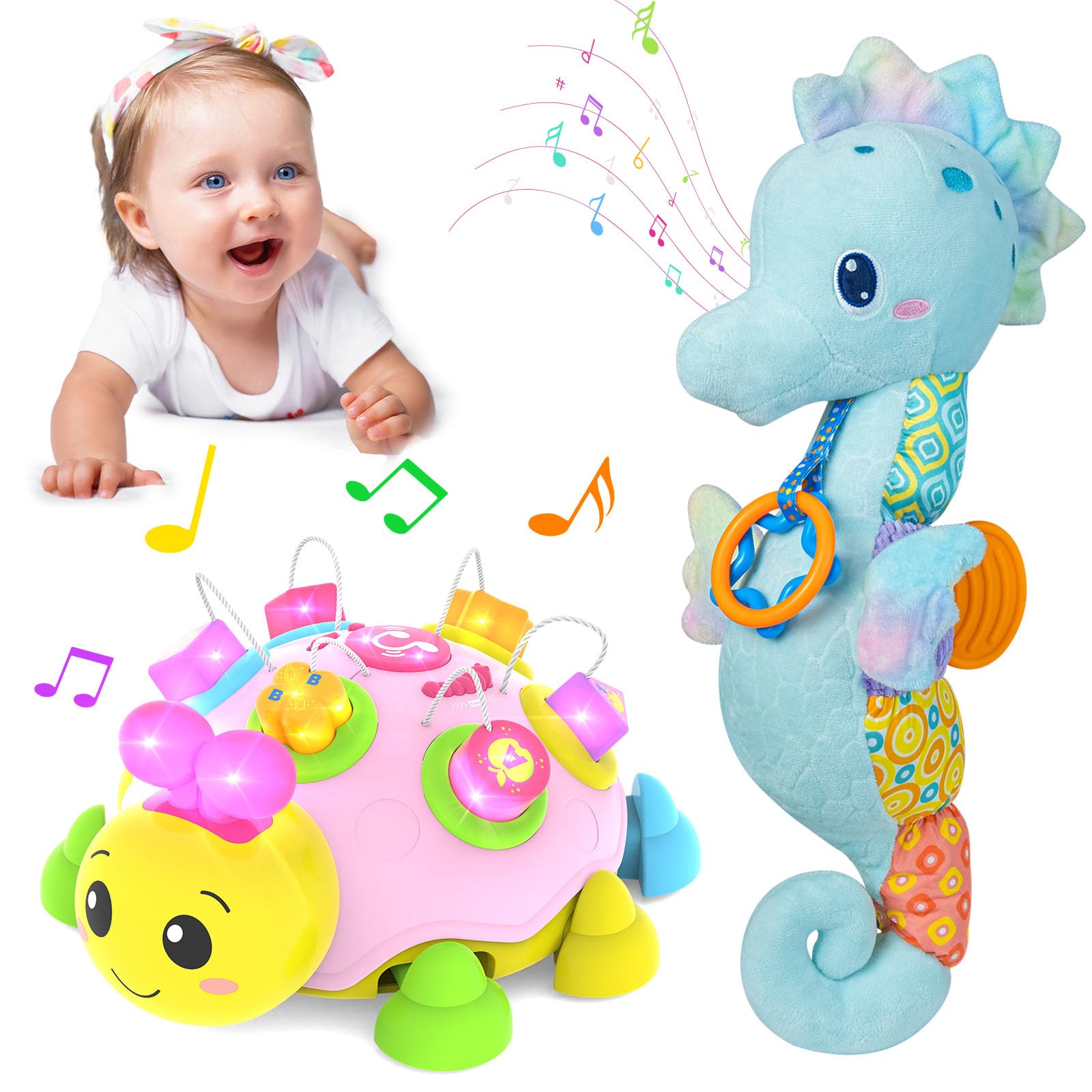 Amazon.com: Baby Toys 6-12 Months,Musical Ladybug Crawling Toy and ...