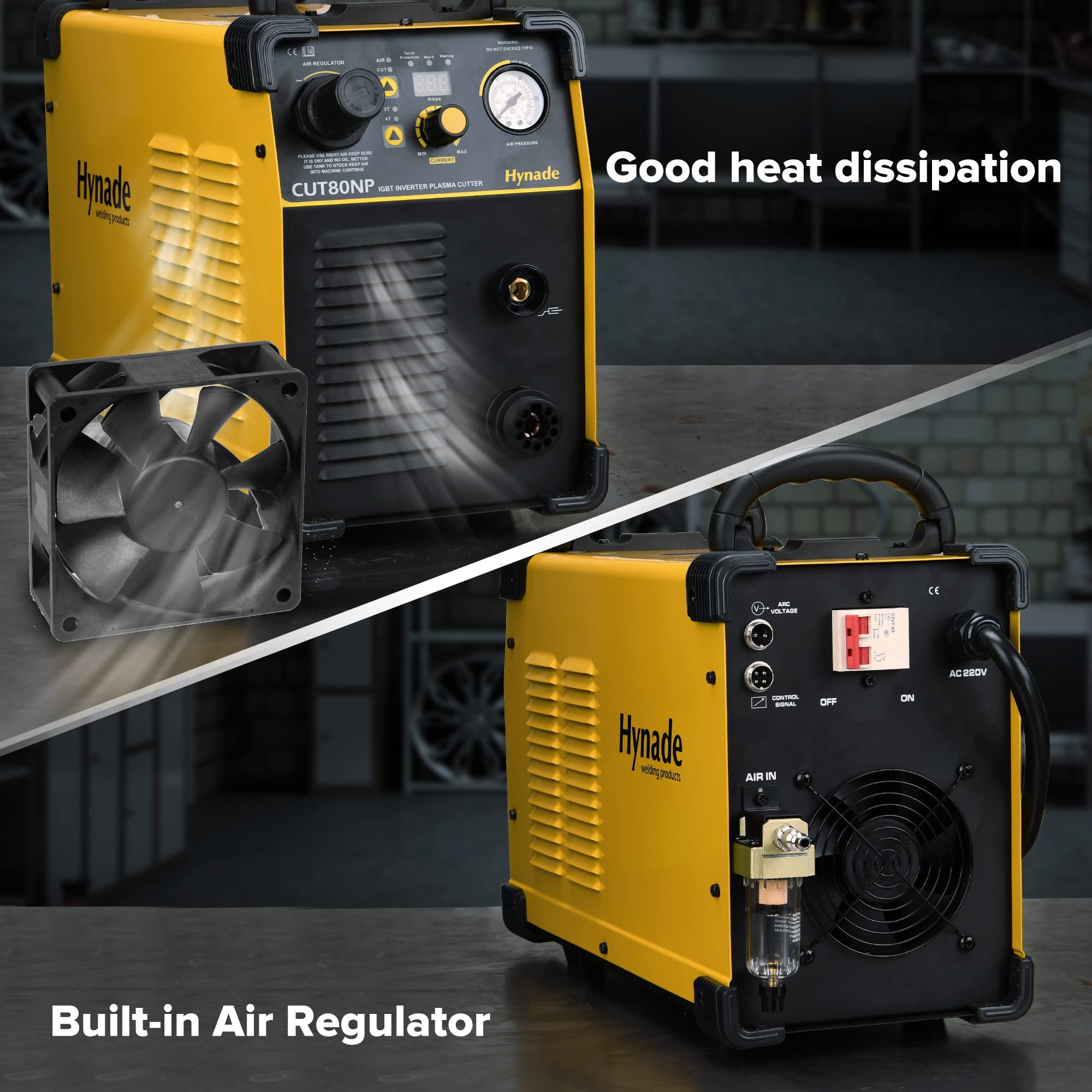 Snapklik.com : Hynade CNC Blow Back Digital Air Plasma Cutter, Non-HF ...