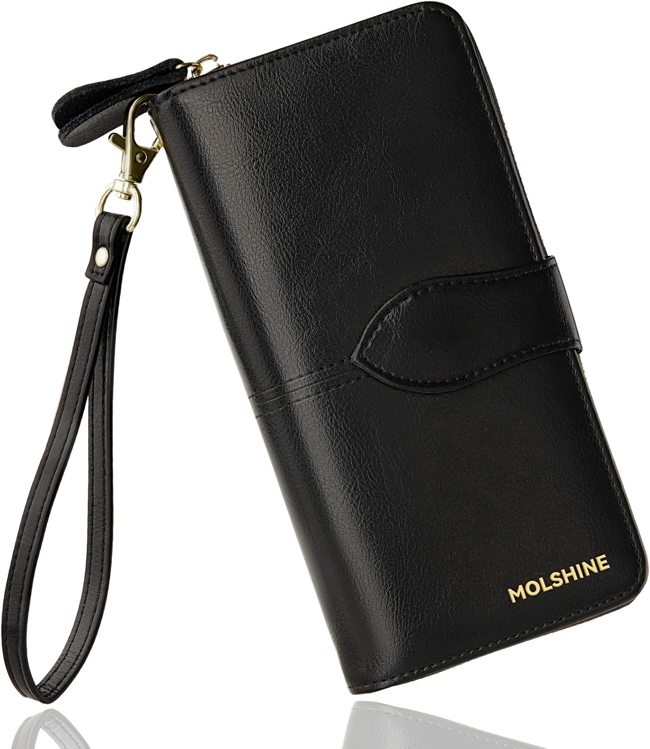 Amazon.com: molshine Women Luxury Leather Large Capacity Wallets RFID ...