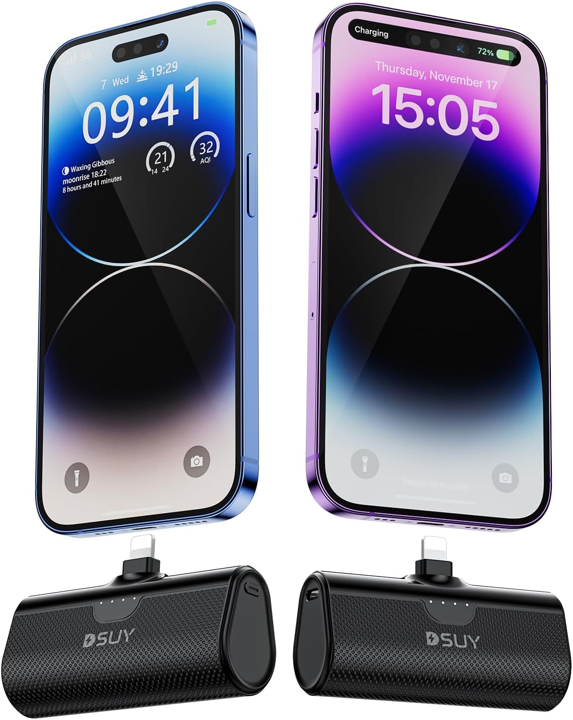 Amazon.com: Taegila Small Portable Charger iPhone 5000mAh with Built in ...