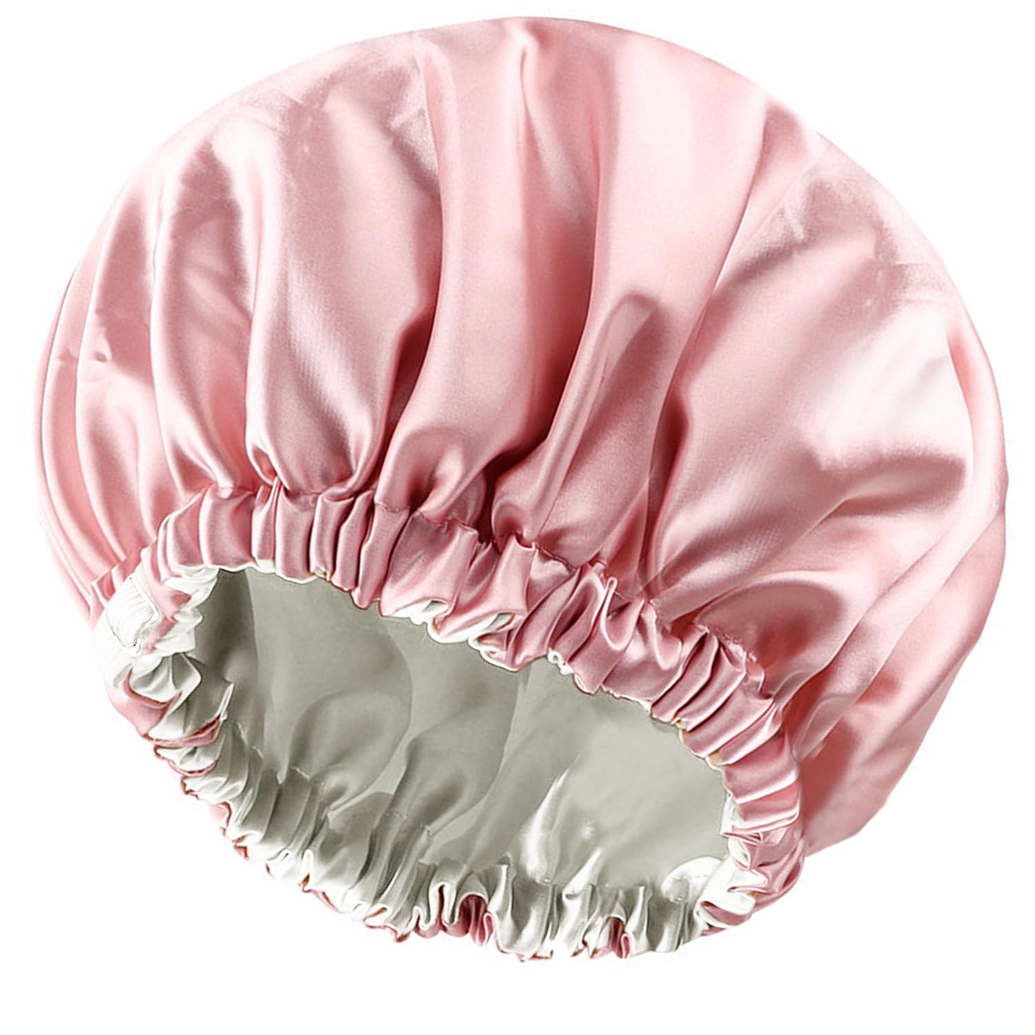 Amazon.com : Amamba Shower Caps,100% Real Satin Lined Shower Cap,Extra ...