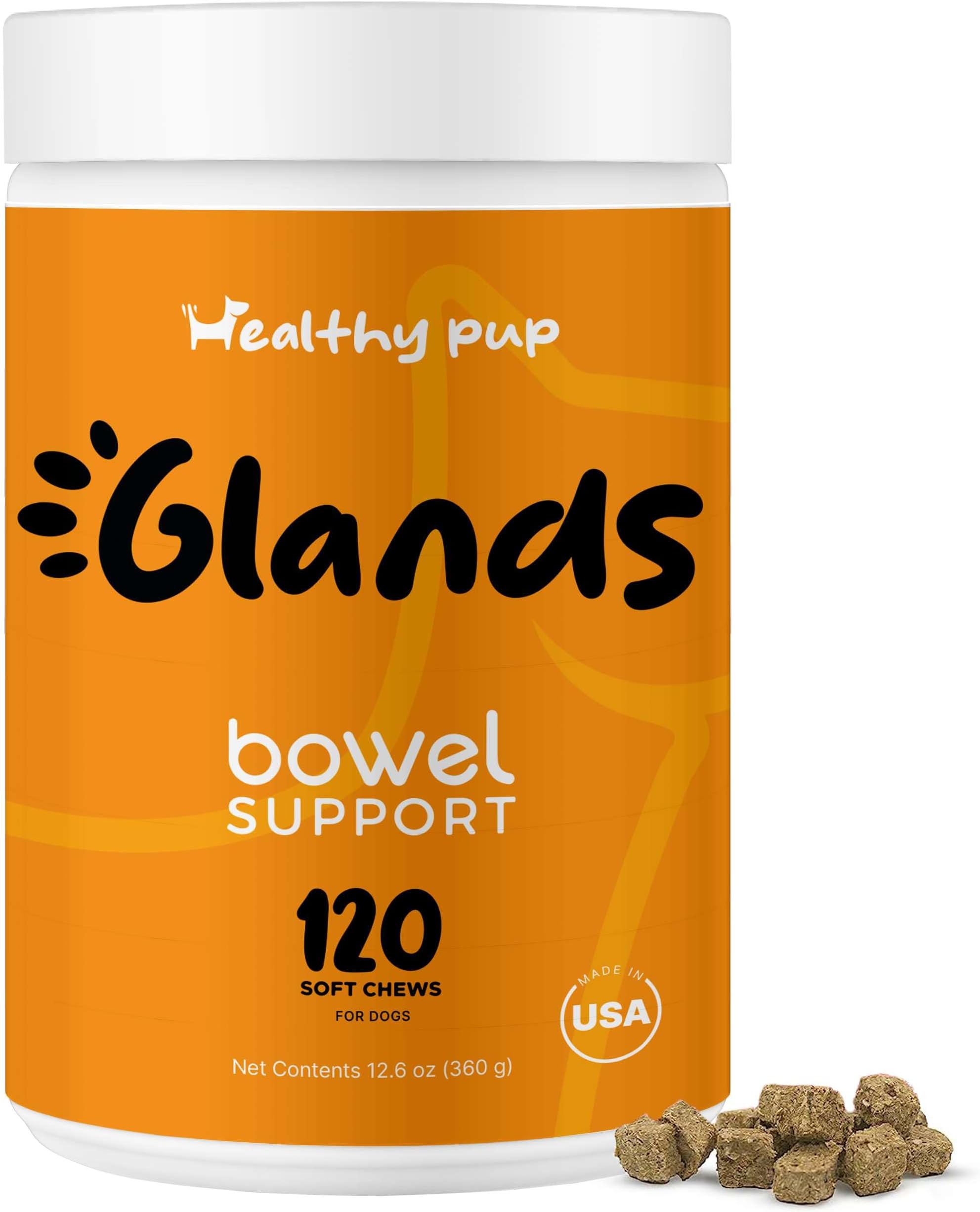 Amazon.com : Glands Bowel Support - 120 Delicious Scoot Soft Chews for Scooting, Healthy Anal ...
