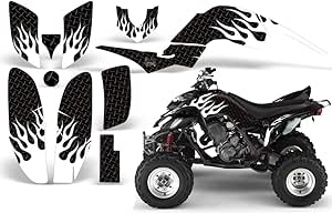 Amazon.com: AMR Racing ATV Graphics Kit: Quad Stickers for Yamaha ...