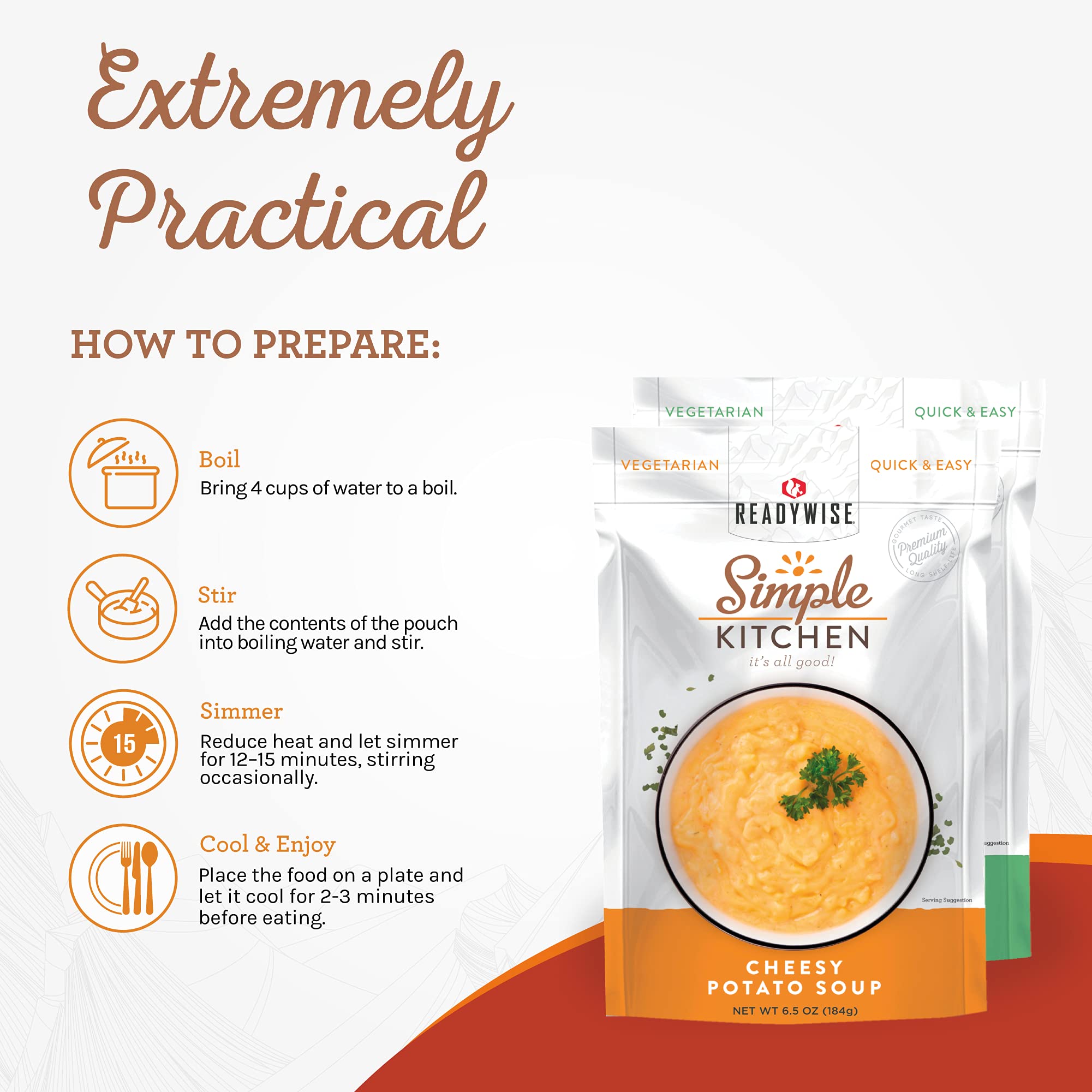 Snapklik.com : READYWISE - Simple Kitchen, Soup Variety Pack, 4 ...
