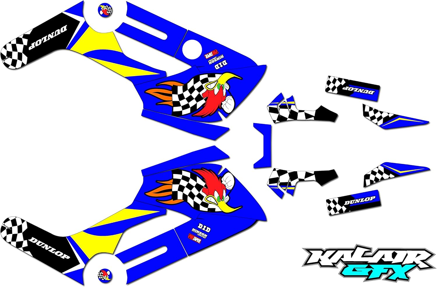 Amazon.com: Kalair GFX Graphics Kit for Honda NAVI (2016-2022) Pecker ...