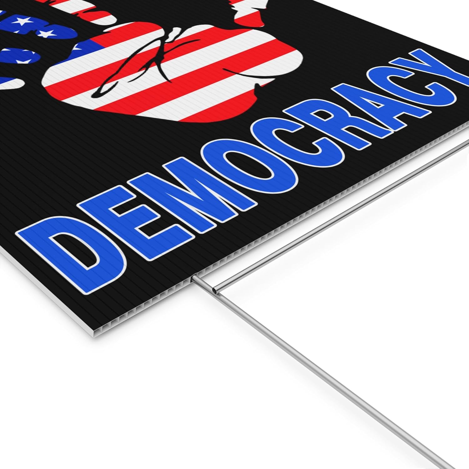 Hands Off Our Democracy Yard Sign – Double-Sided Protest Sign for ...