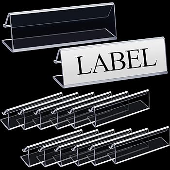 Amazon.com : SmartSign Shelf Clip Label Holder | 0.875" x 6" Clear ...