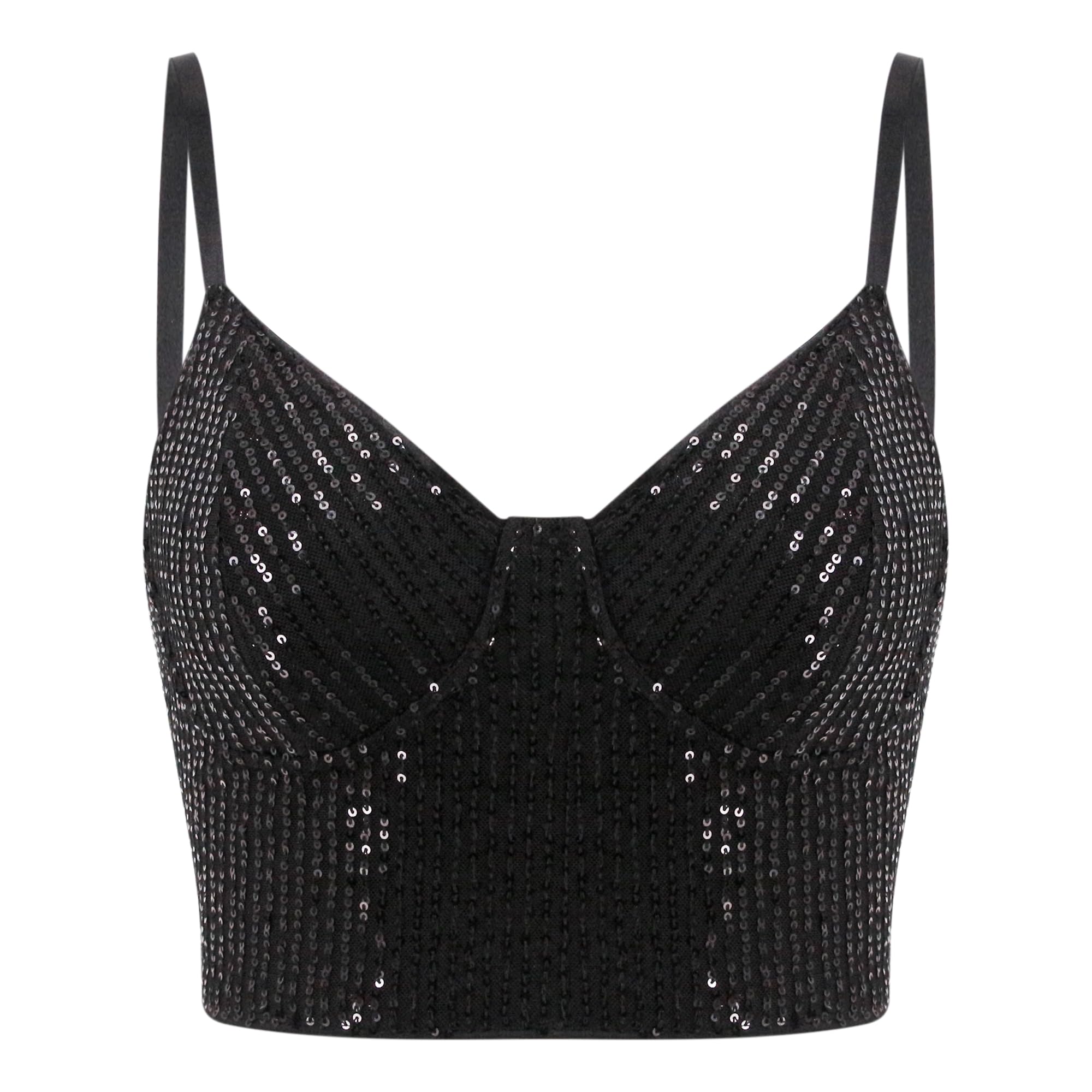 Erinaco Women's Rhinestone Diamond Tank Top Color Beaded Sling Tube Top ...
