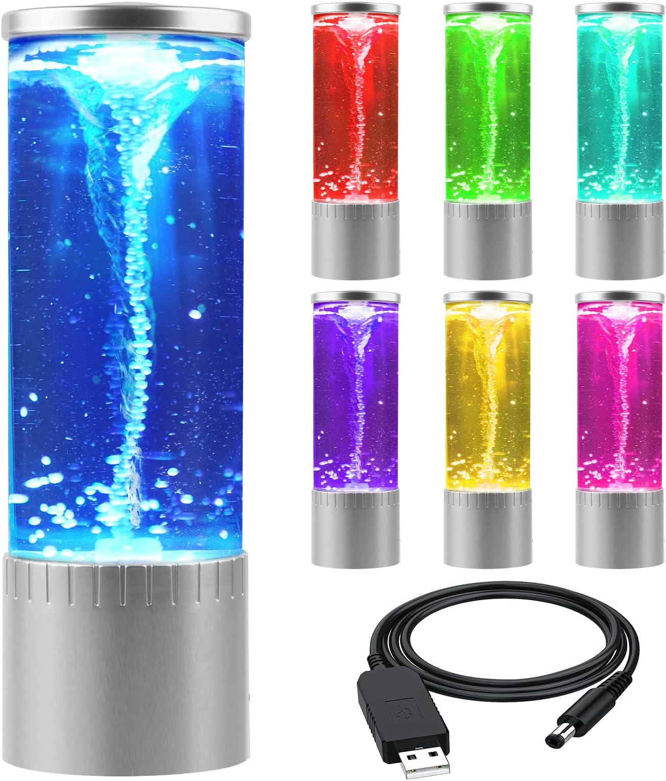 LJINNOVEX 10" Tornado Lamp - LED Color Changing Vortex Maker, Nature ...