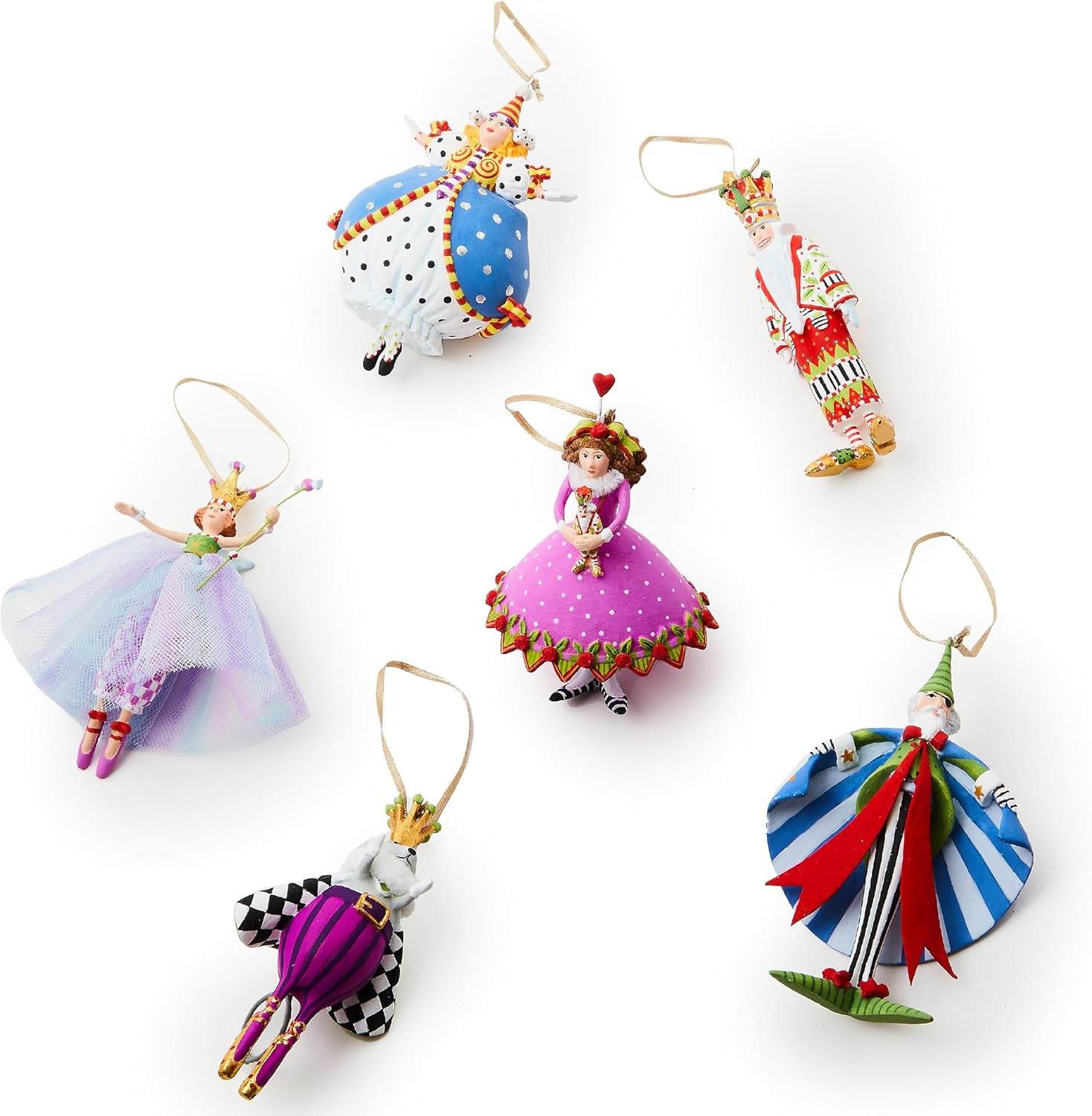 Amazon.com: MACKENZIE-CHILDS Patience Brewster Mini Ornaments Set, Mini ...